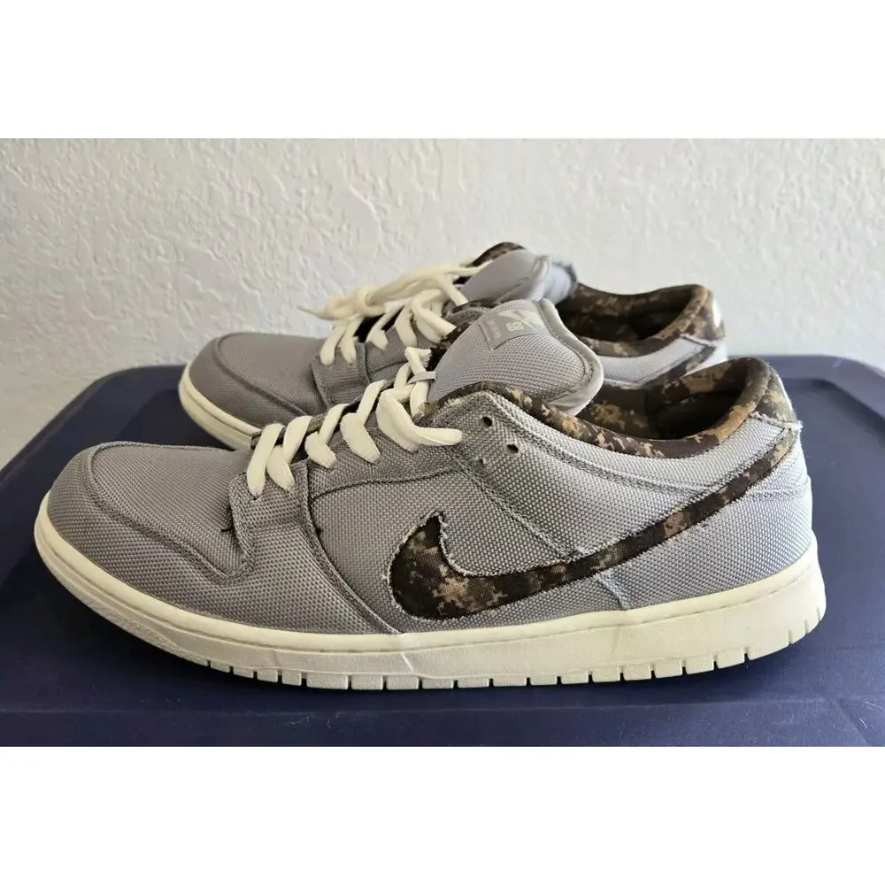 Nike | Shoes | Nike Sb Dunk Low Wolf Grey Digi Camo Mens Sneakers Size ...